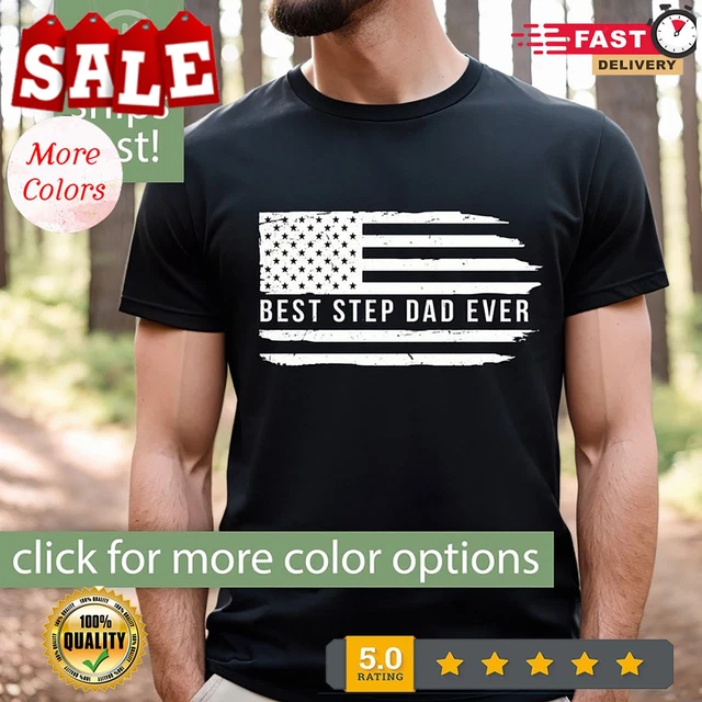 Trending Tee With Step Dad Shirt, Step Dad Gift For Fathers Day, Best ...