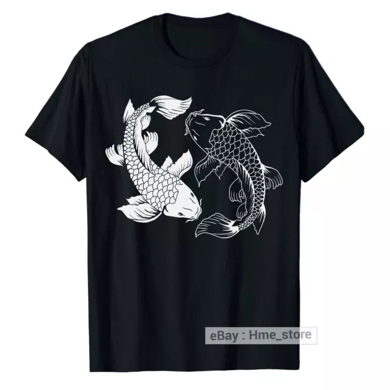 Trending Tee With Yin And Yang Japanese Art Koi Fish T-Shirt Nishikigoi Carp Asian Japan Lover ...