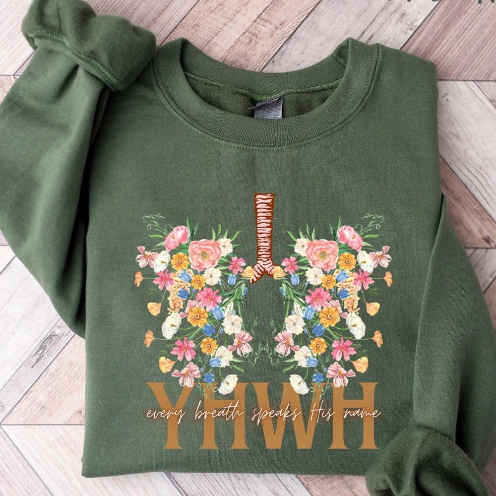 Trending Tee With Yhwh Shirt, Yahweh, Floral Christian Shirt, Floral ...