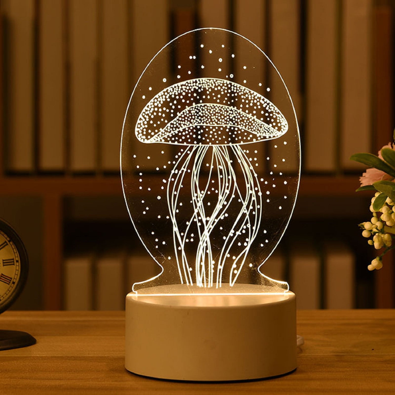 Trending, Valentine’s Day Gift LED Jellyfish Lamp, USB Display Light ...