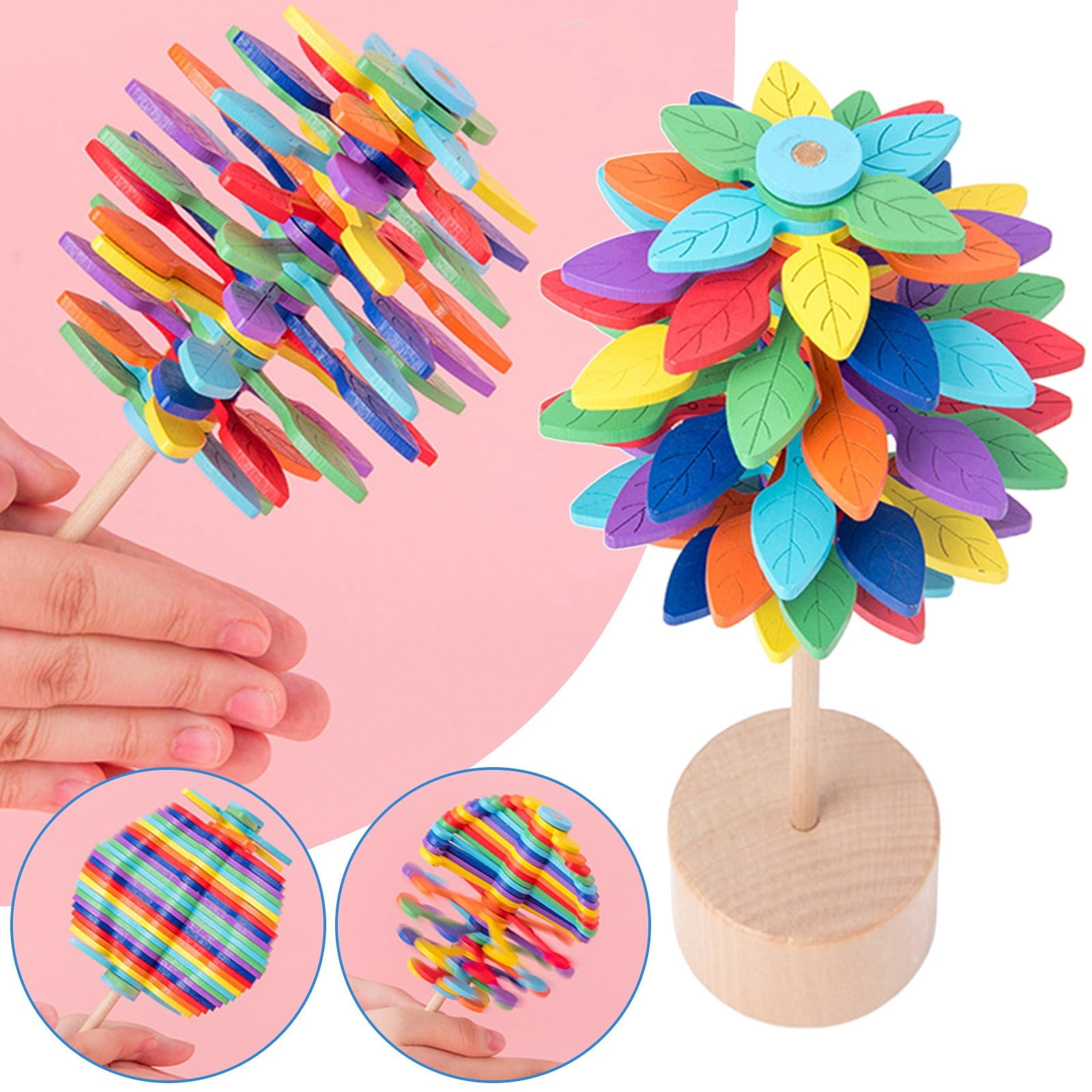 Trending, Vsgery Wooden Rotating Lollipop Fibonacci Tree Puzzle, Stress ...