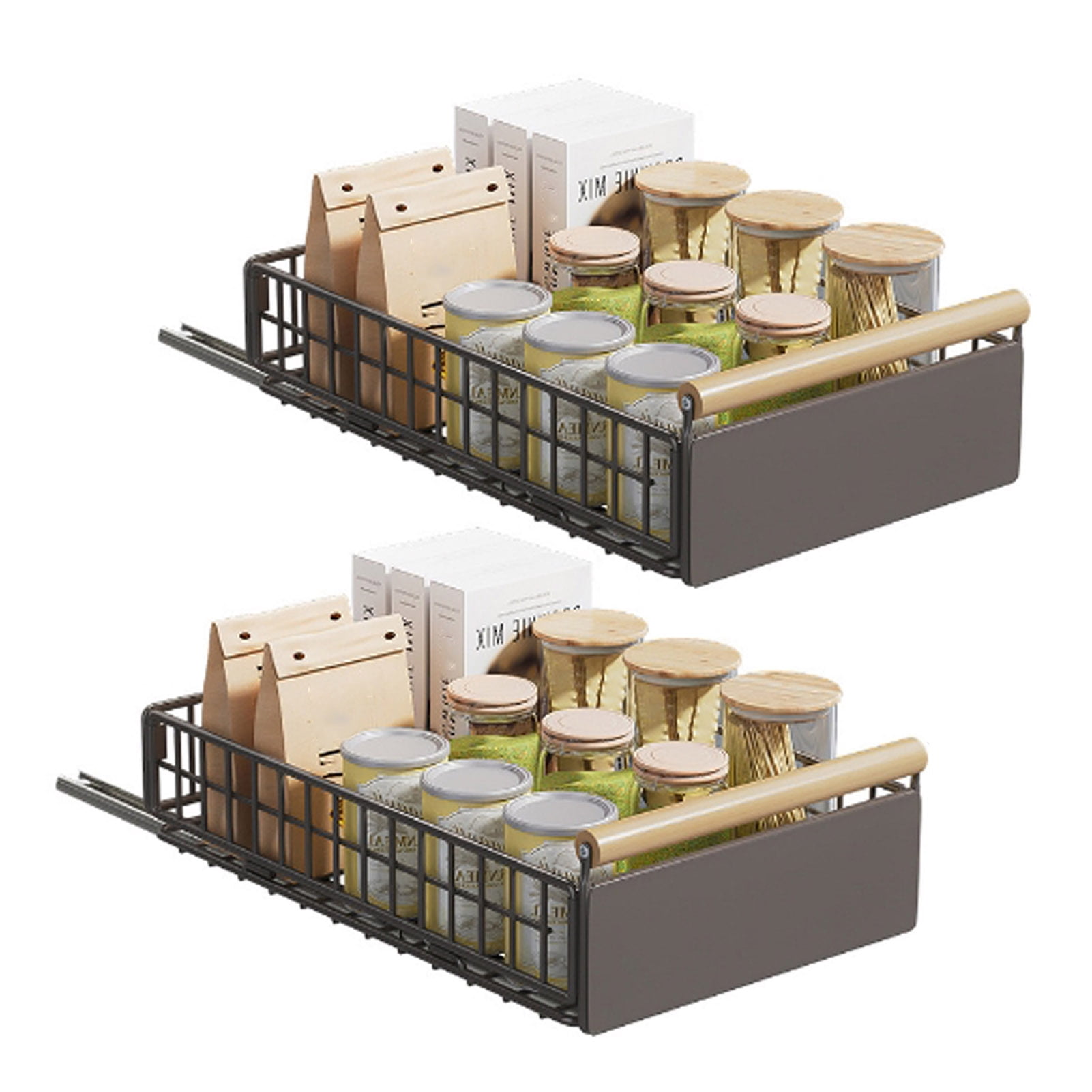 Trendix 2 Sets of Slide Out Drawers, Fixed with Adhesive Nano Film ...