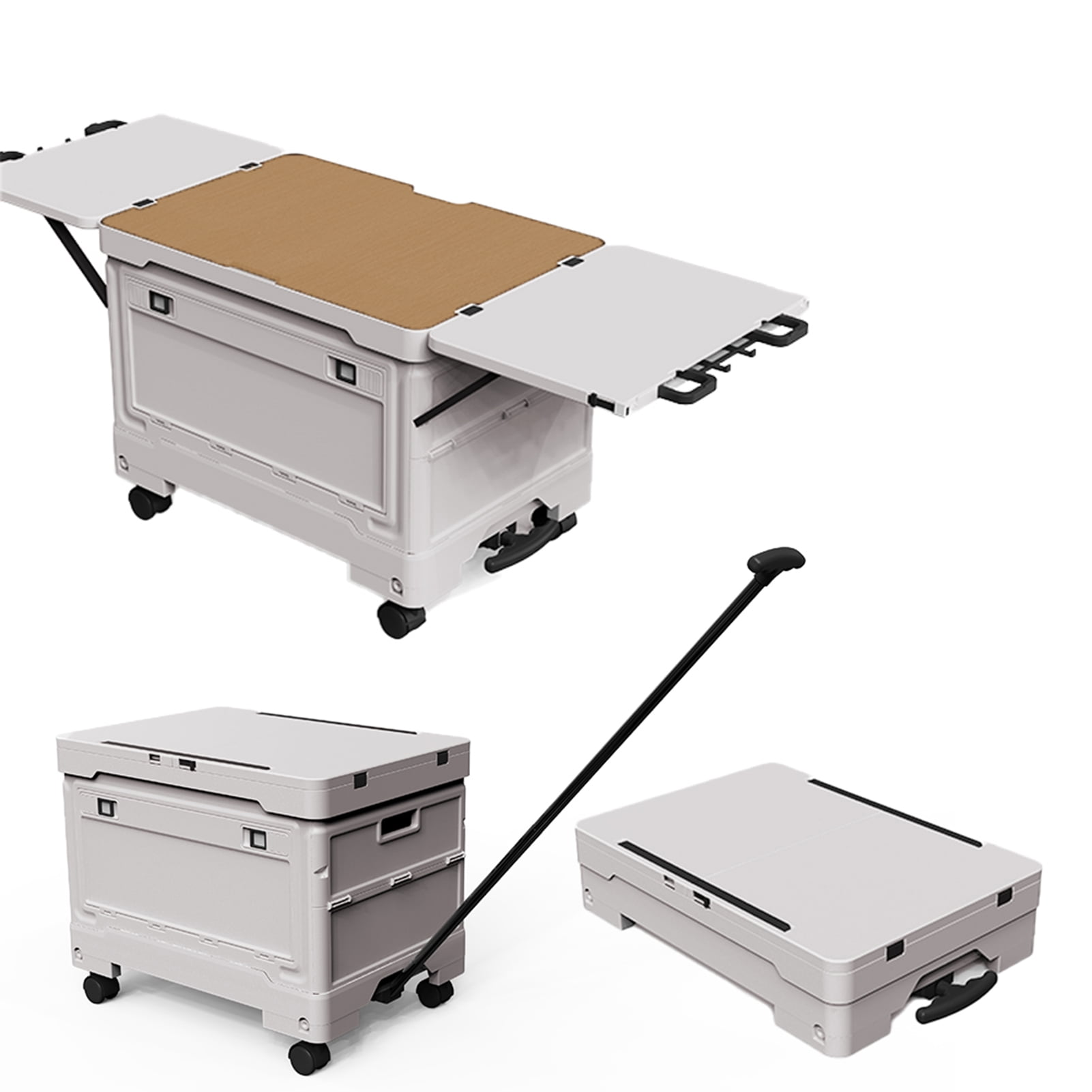 Trendix 3 in 1 Compact Camp Table Folding Box Portable Camp Organizer ...