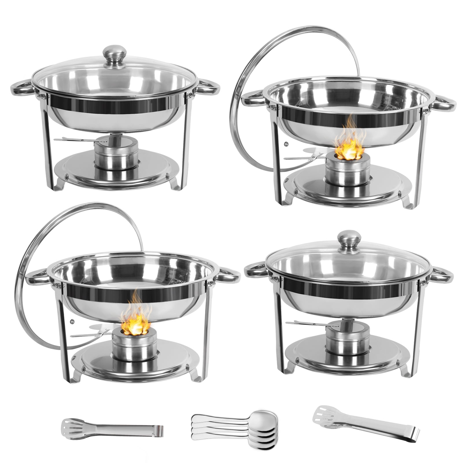 Trendix 5.5L Buffet Dish Set, Stainless Steel Catering Food Warmer ...