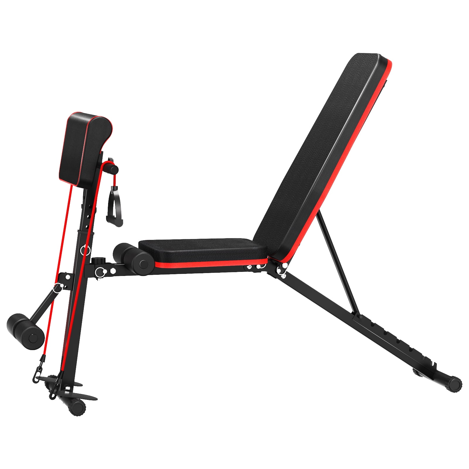 Trendix Adjustable Weight Bench Heavy-Duty Foldable Workout Bench for Home Gym, Weight Bench ...