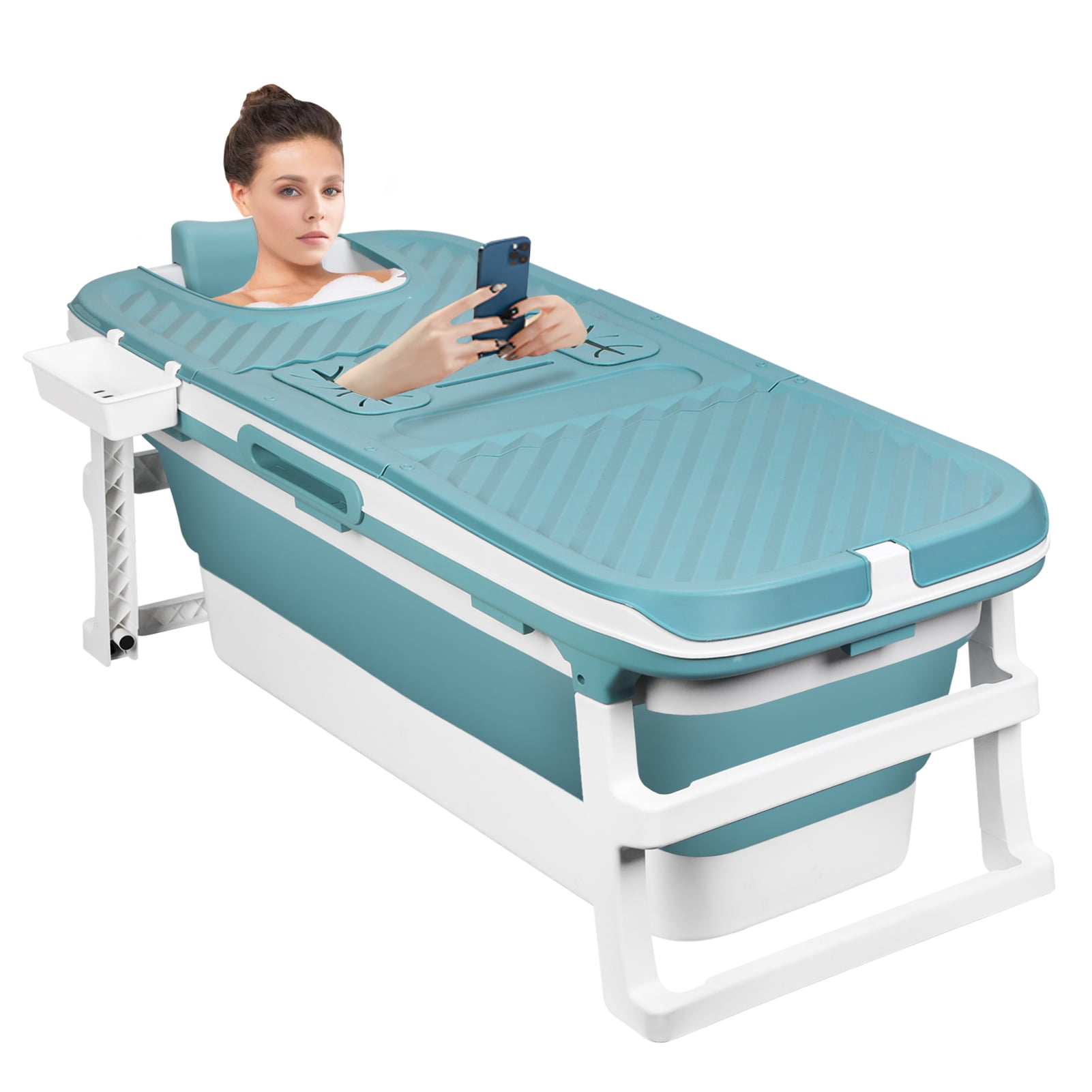 Trendix Bathtub 51" Portable Folding Bathtub, Collapsible Soaking Bath ...