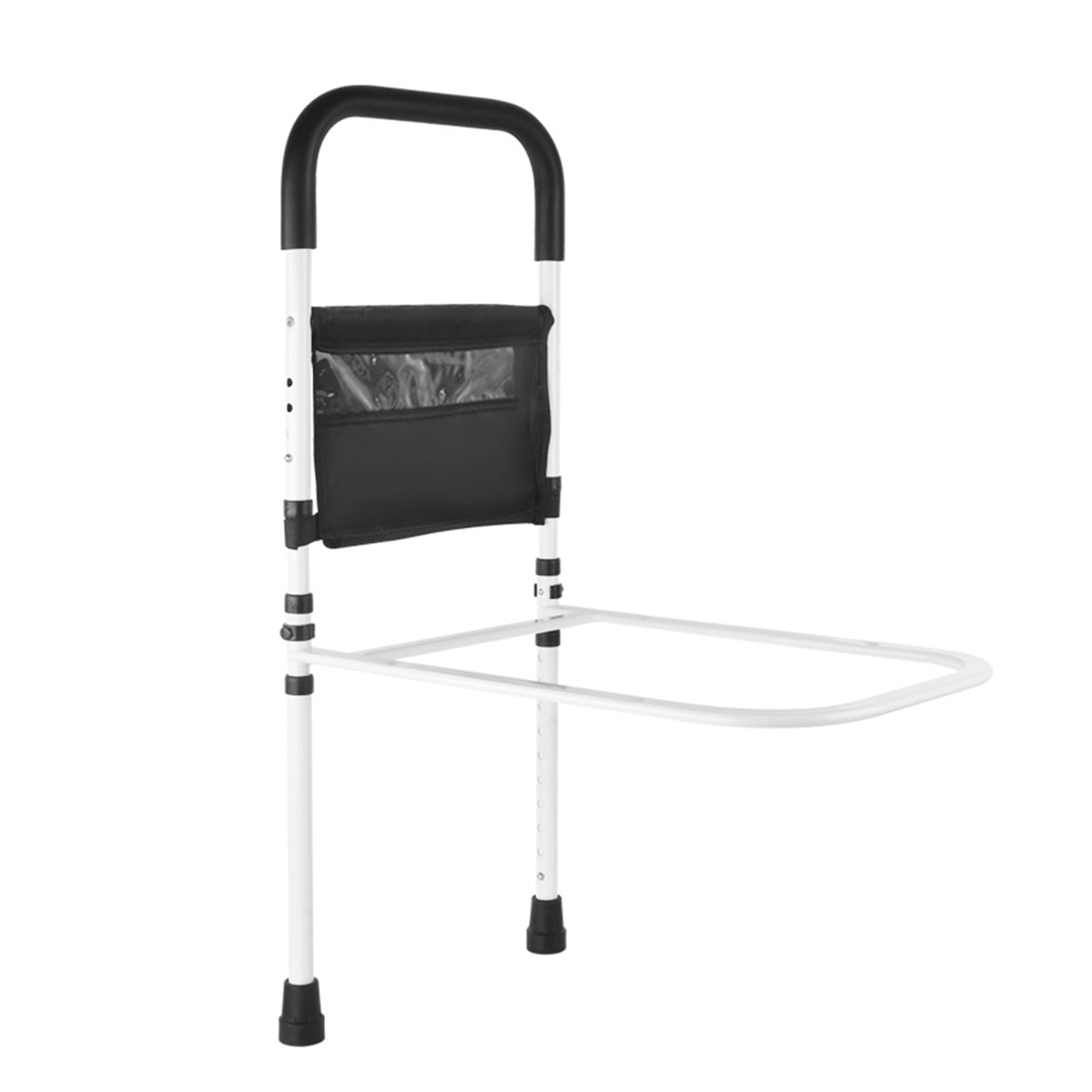 Trendix Bed Side Railing Cane with Storage Pocket Height Adjustable ...