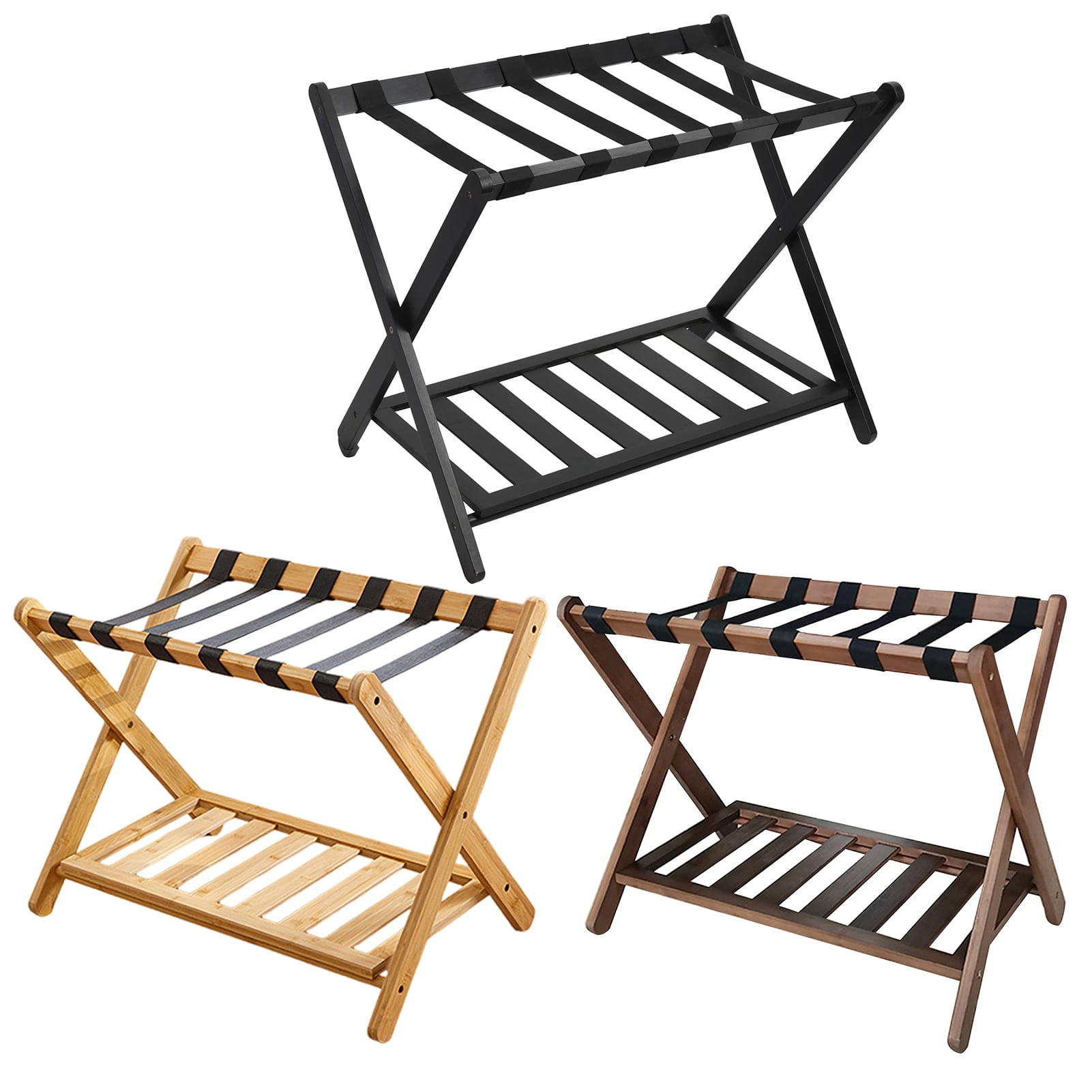 Trendix Double Layer Rack for Luggage, Holds Up to 150lbs Heavy-duty ...