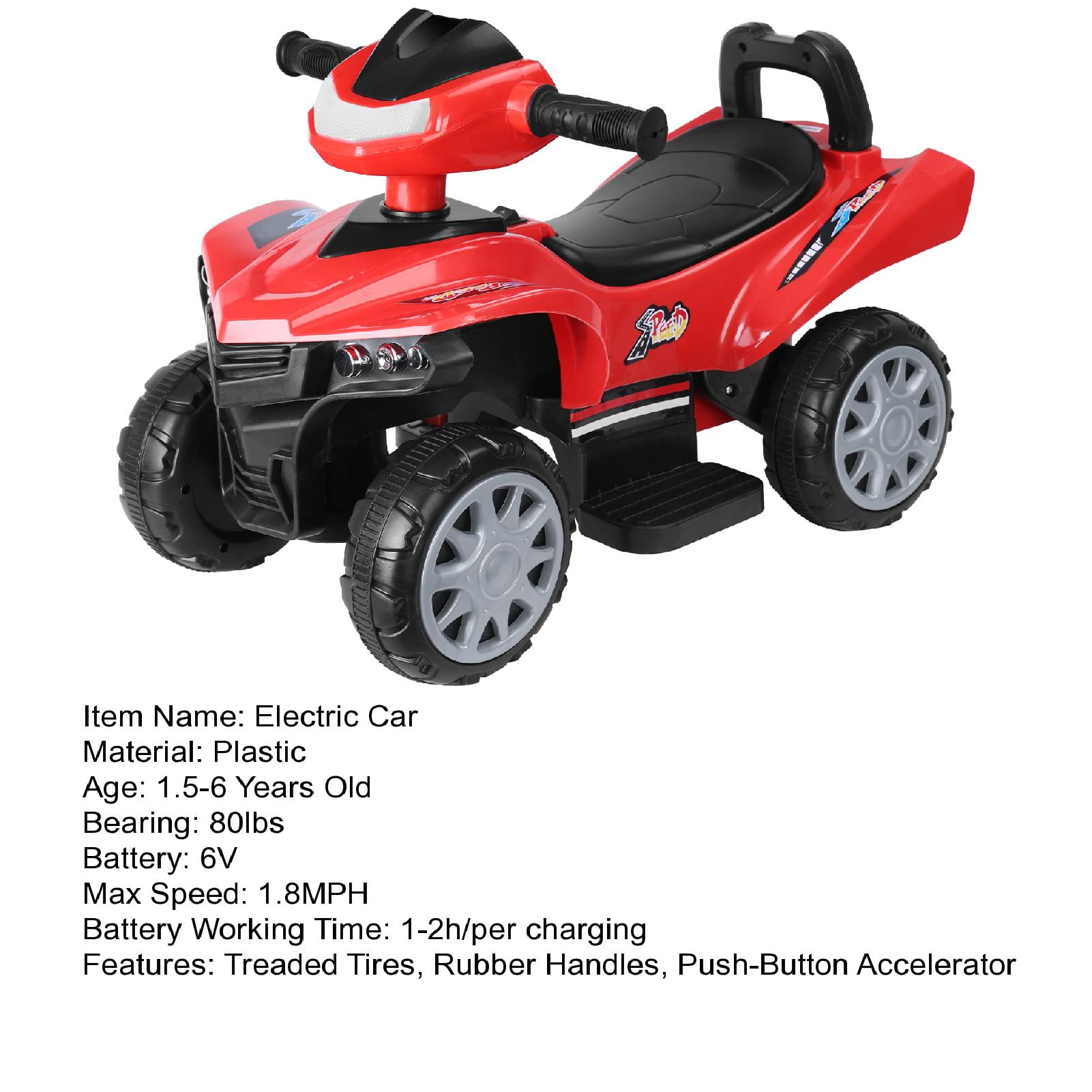 Trendix Kids Ride On Car, 6V Electric Car for Toddler, 1.8MPH Max Speed ...