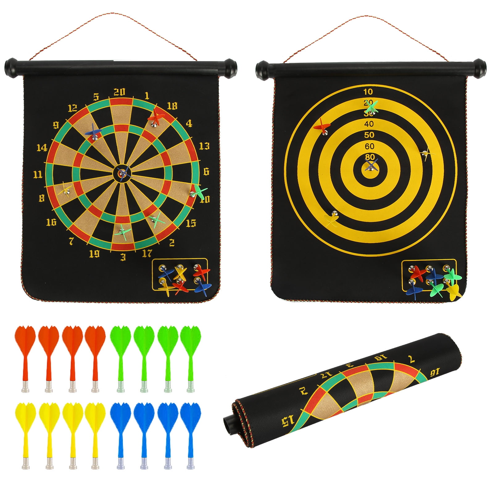 Trendix Large Dart Board Magnetic Dart Board with 16 Darts, Double ...