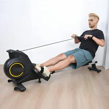 Rowing Machine,Magnetic Rowing Machine for Home,Dual Slide Rail with ...
