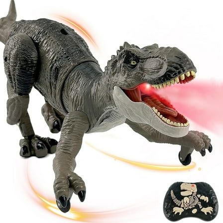 MABOTO Remote Control Dinosaur Toys, Walking Robot Dinosaur LED Light ...