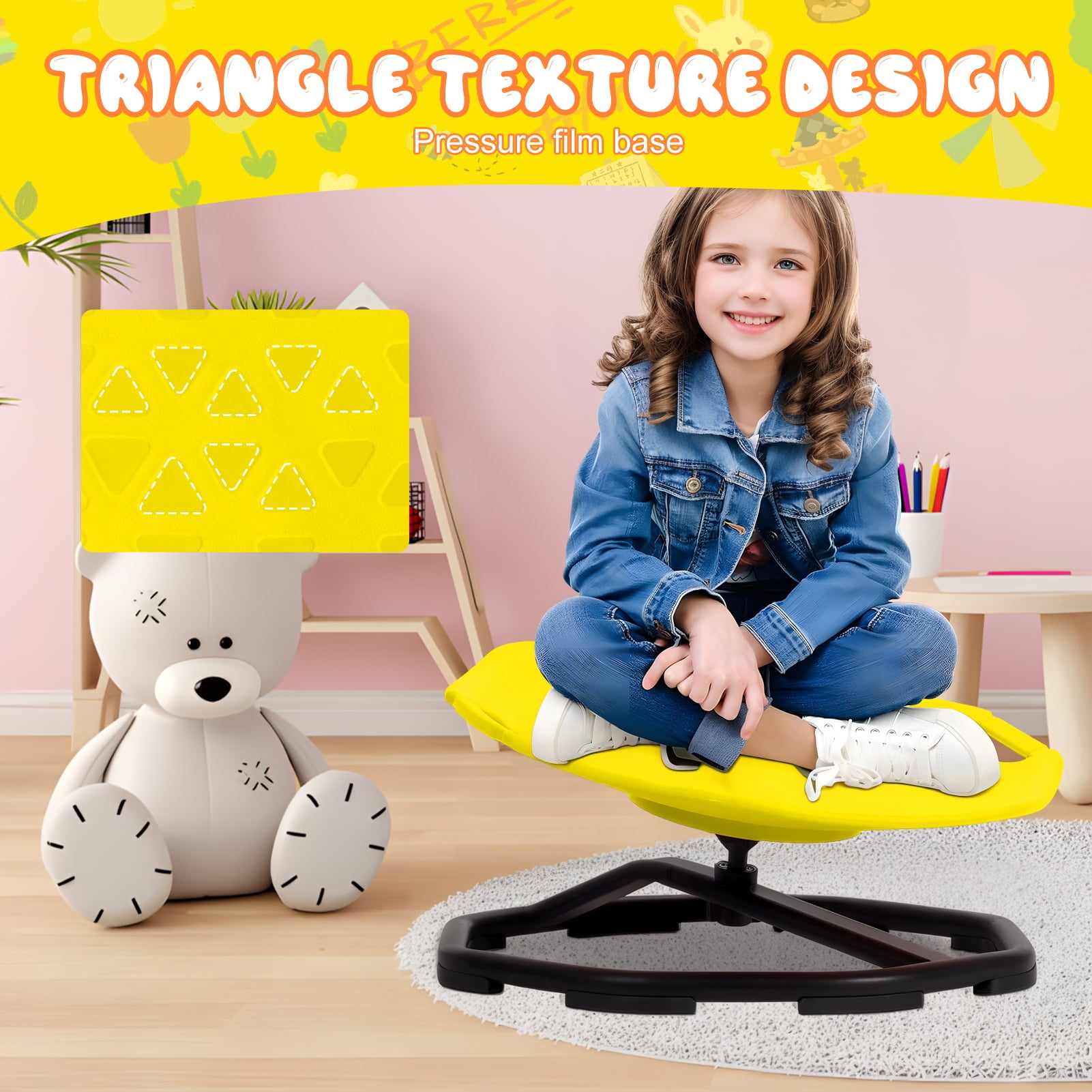 Trendix Sensory Swivel Chairs FOR Kids,Spinning Chair FOR Autistic Kids ...