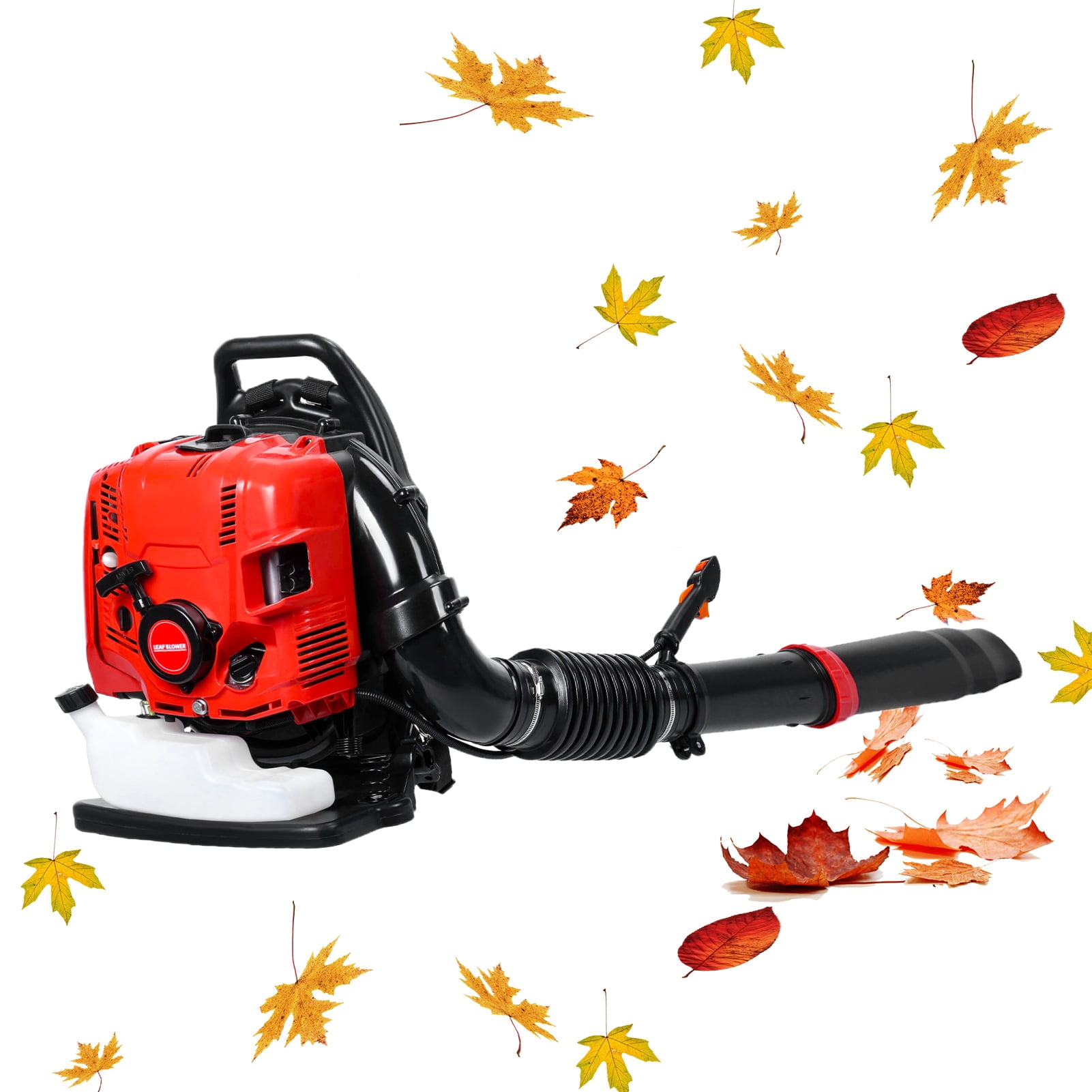 Trendix Snow Blower, 75.6CC 4-Stroke Backpack Leaf Blower, 900CFM ...