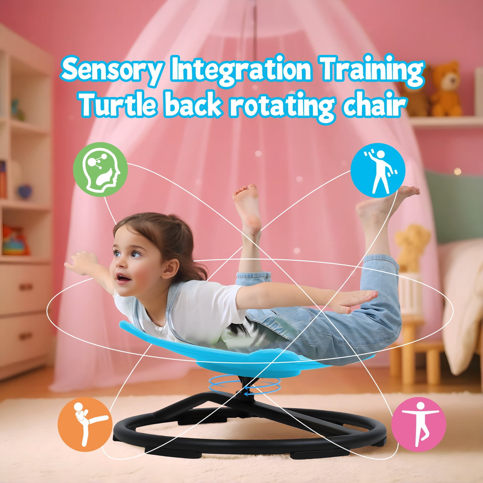 Trendix Spinning Chair for Autistic Kids Sensory Swivel Chair Toddler ...