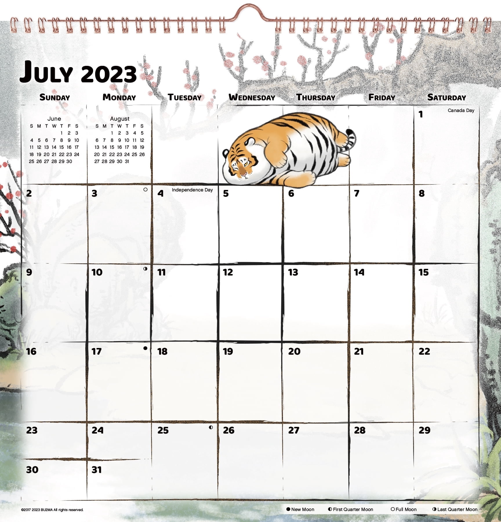 Trends International 2023-2024 Alexander the Tiger Academic Spiral Wall ...