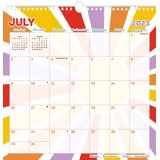 Trends International 2023-2024 Groovy Academic Spiral Wall Calendar ...