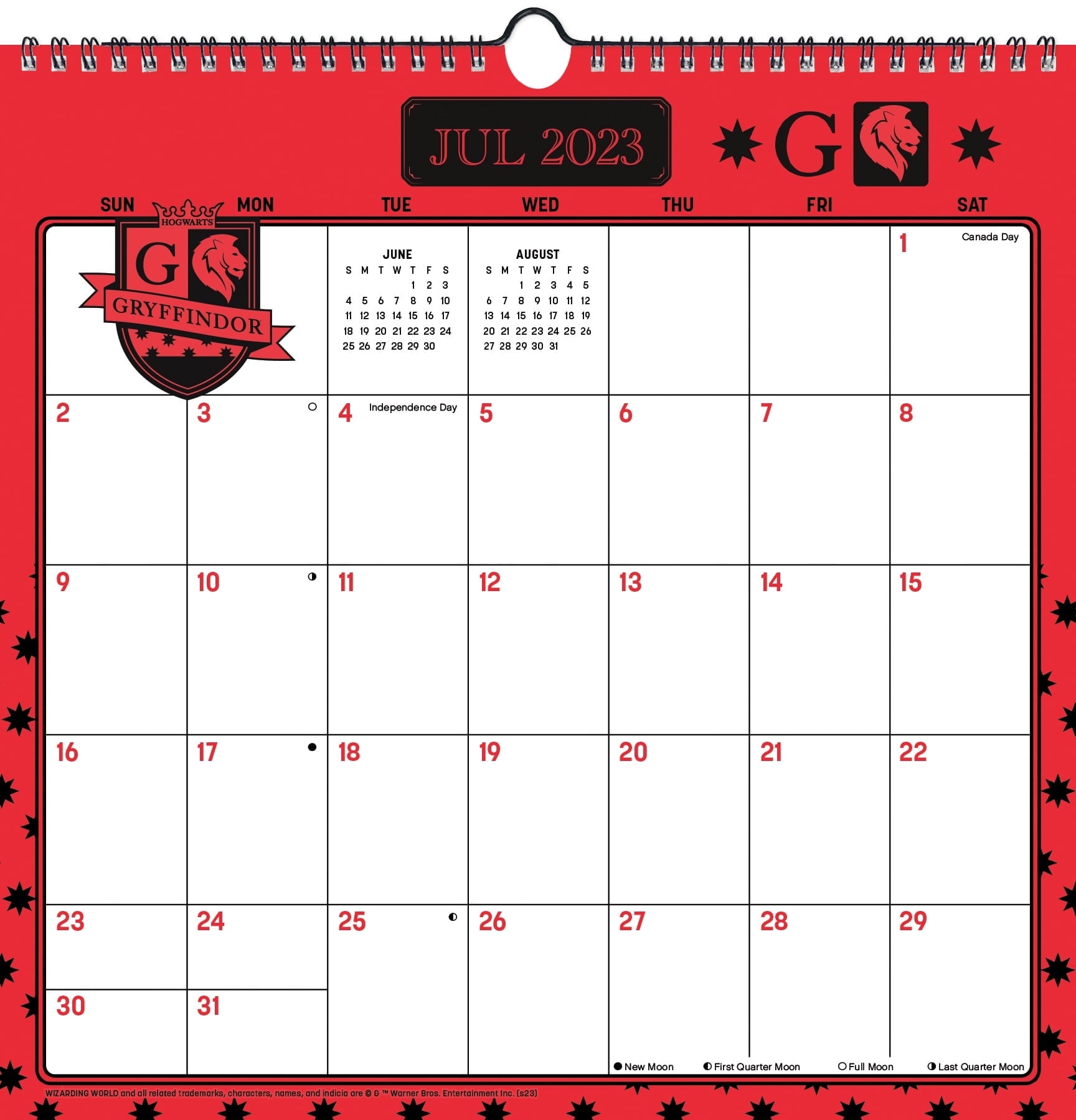 Trends International 2023-2024 Harry Potter Academic Spiral Wall ...