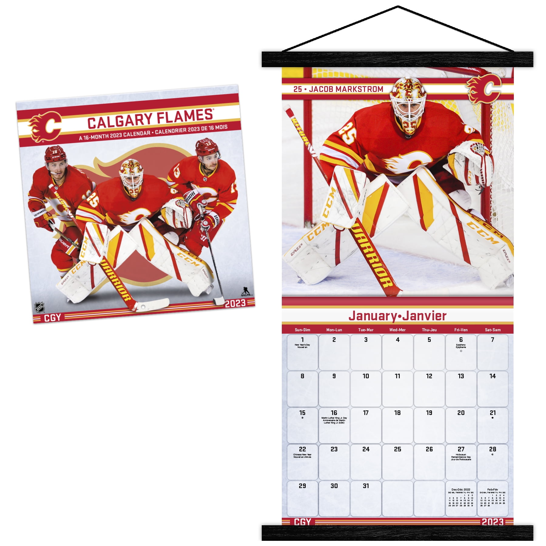 Trends International 2023 NHL Calgary Flames (Bilingual French) Wall ...