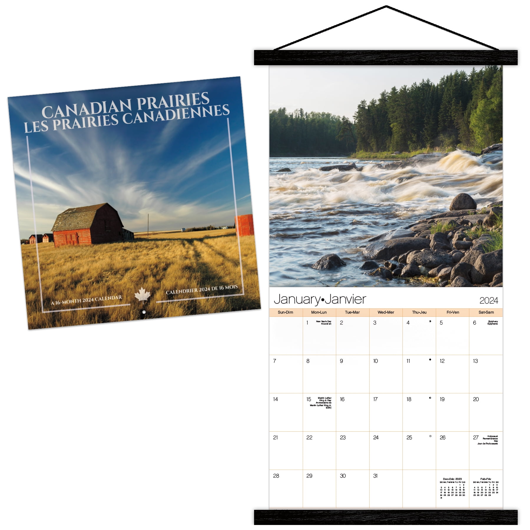 Trends International 2024 Canadian Prairies Wall Calendar & Magnetic ...