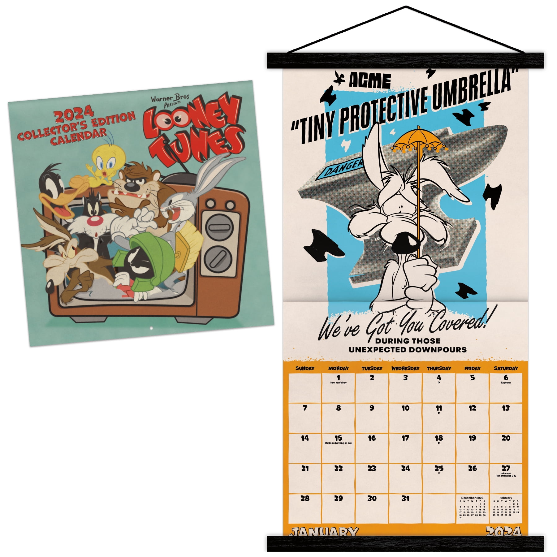 Trends International 2024 Looney Tunes Collector's Edition Calendar ...