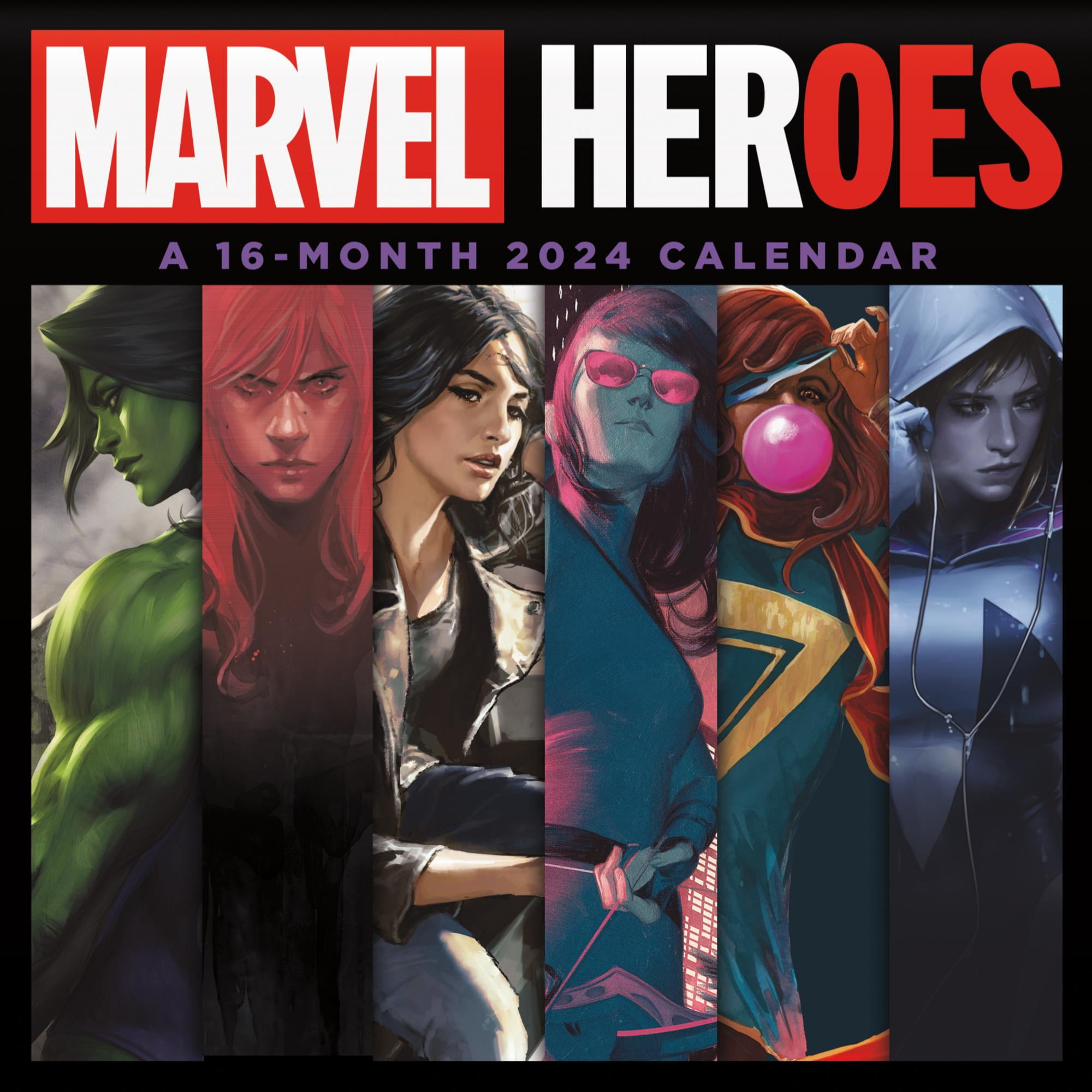 Trends International 2024 Marvel HERoes Wall Calendar - Walmart.com