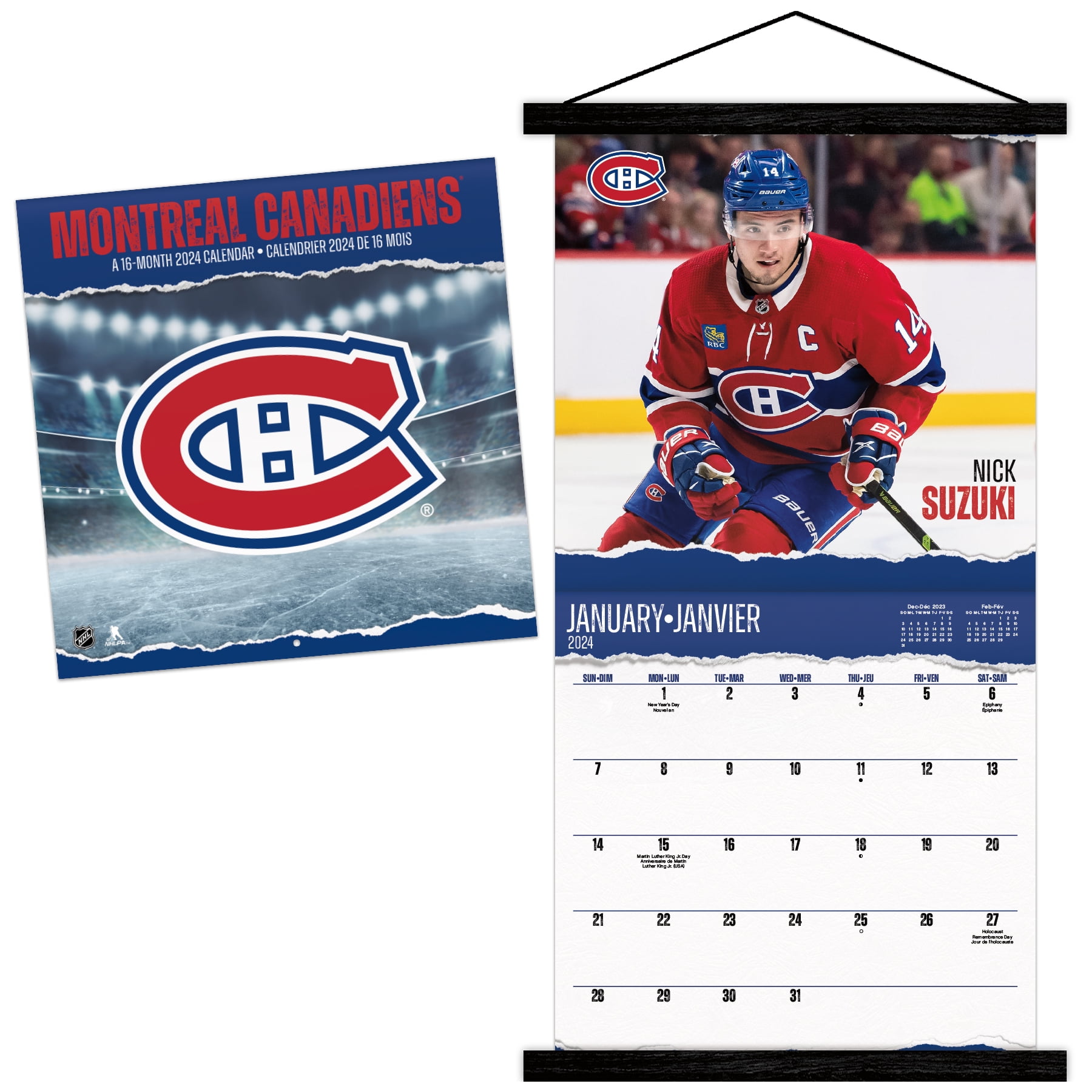Trends International 2024 NHL Montreal Canadiens Wall Calendar ...