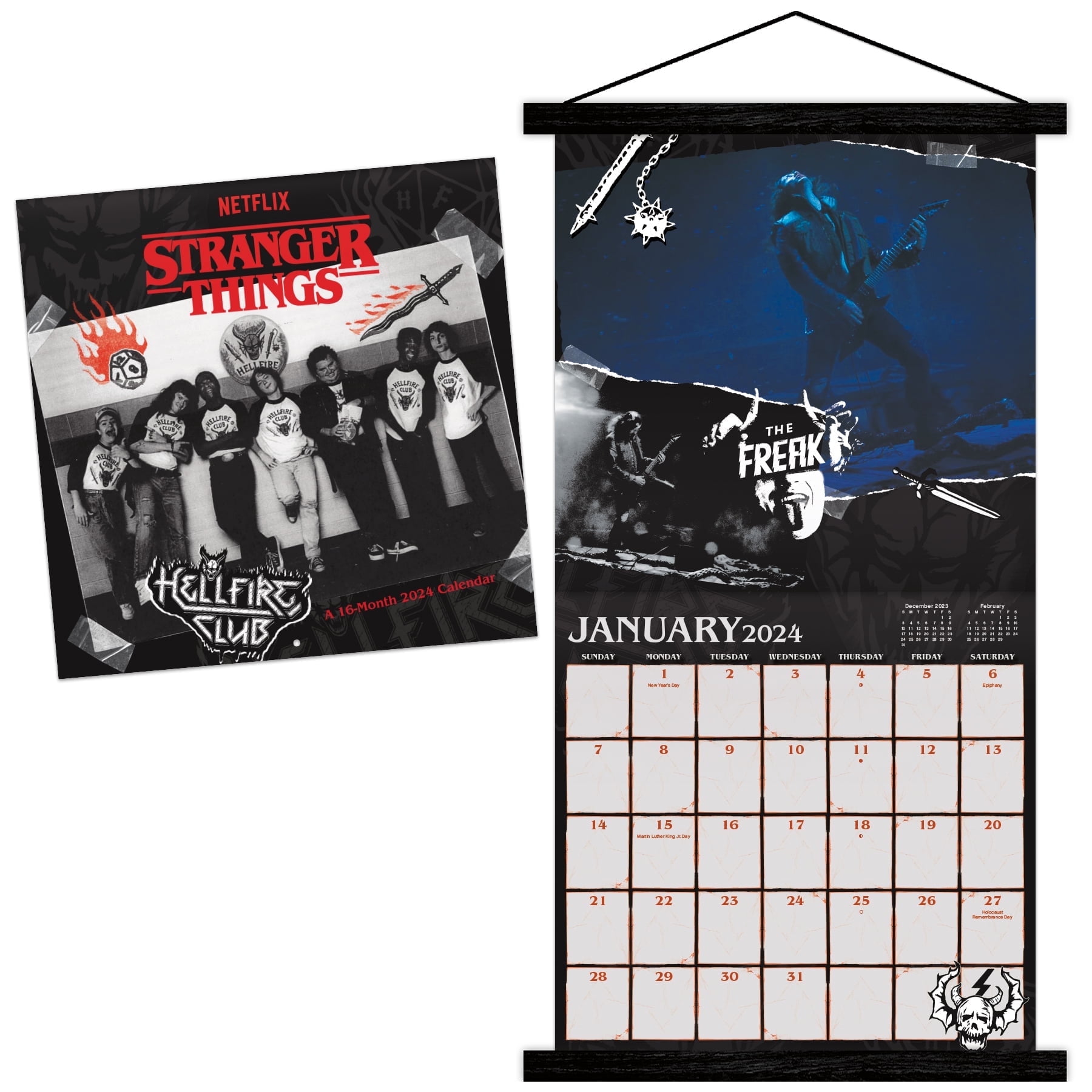 Trends International 2024 Netflix Stranger Things Wall Calendar ...