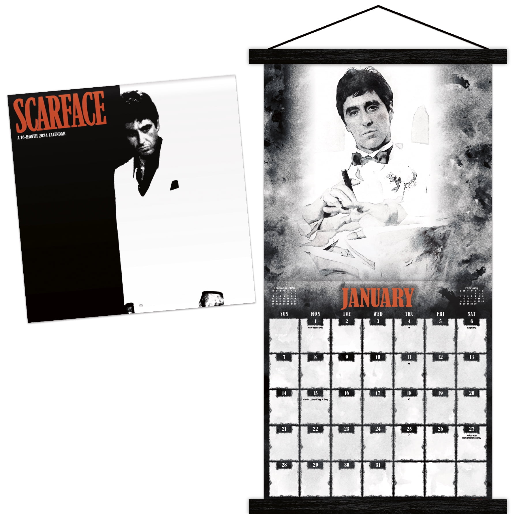 Trends International 2024 Scarface 2024 Scarface Wall Calendar ...