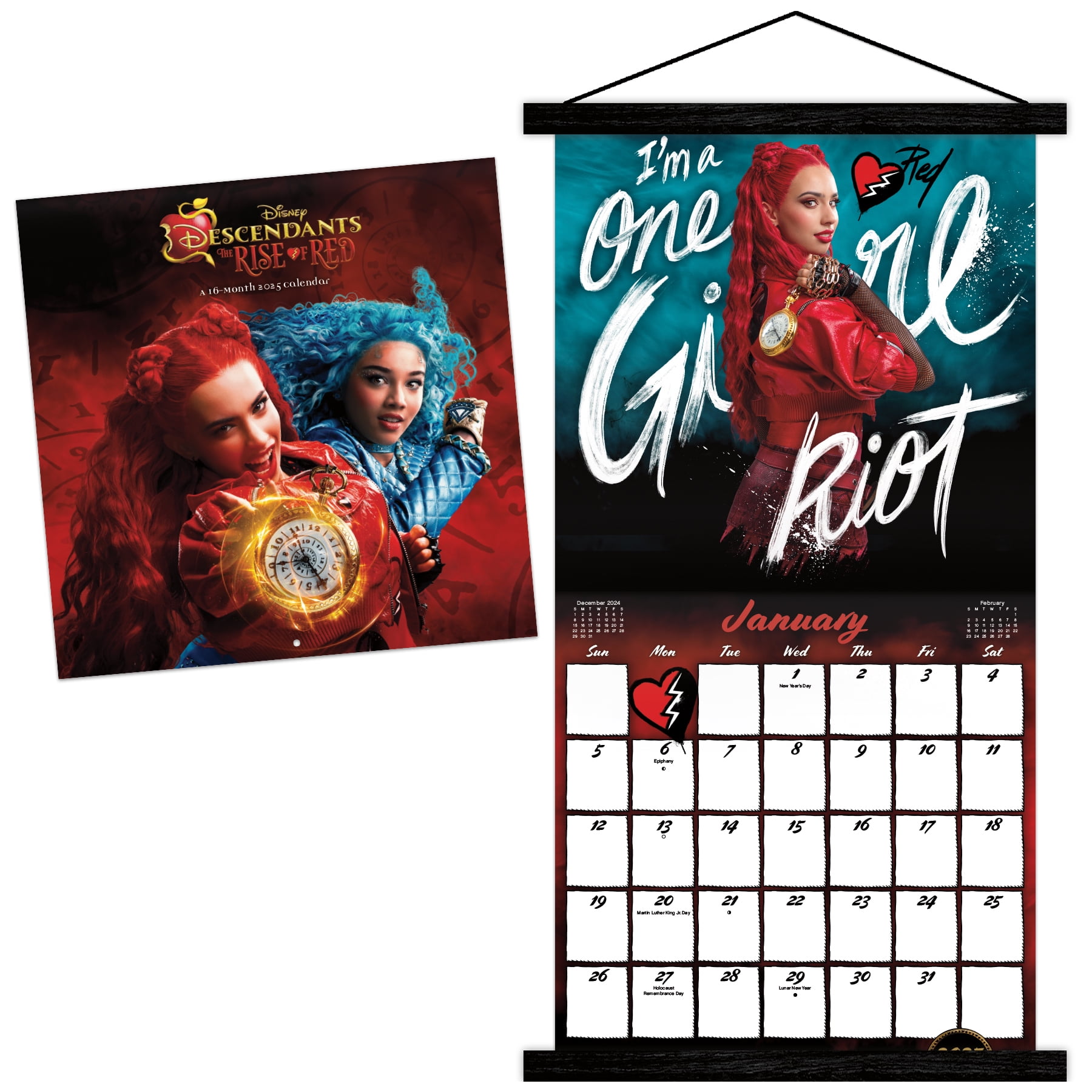 Trends International 2025 Descendants 4 - The Rise of Red Wall Calendar ...