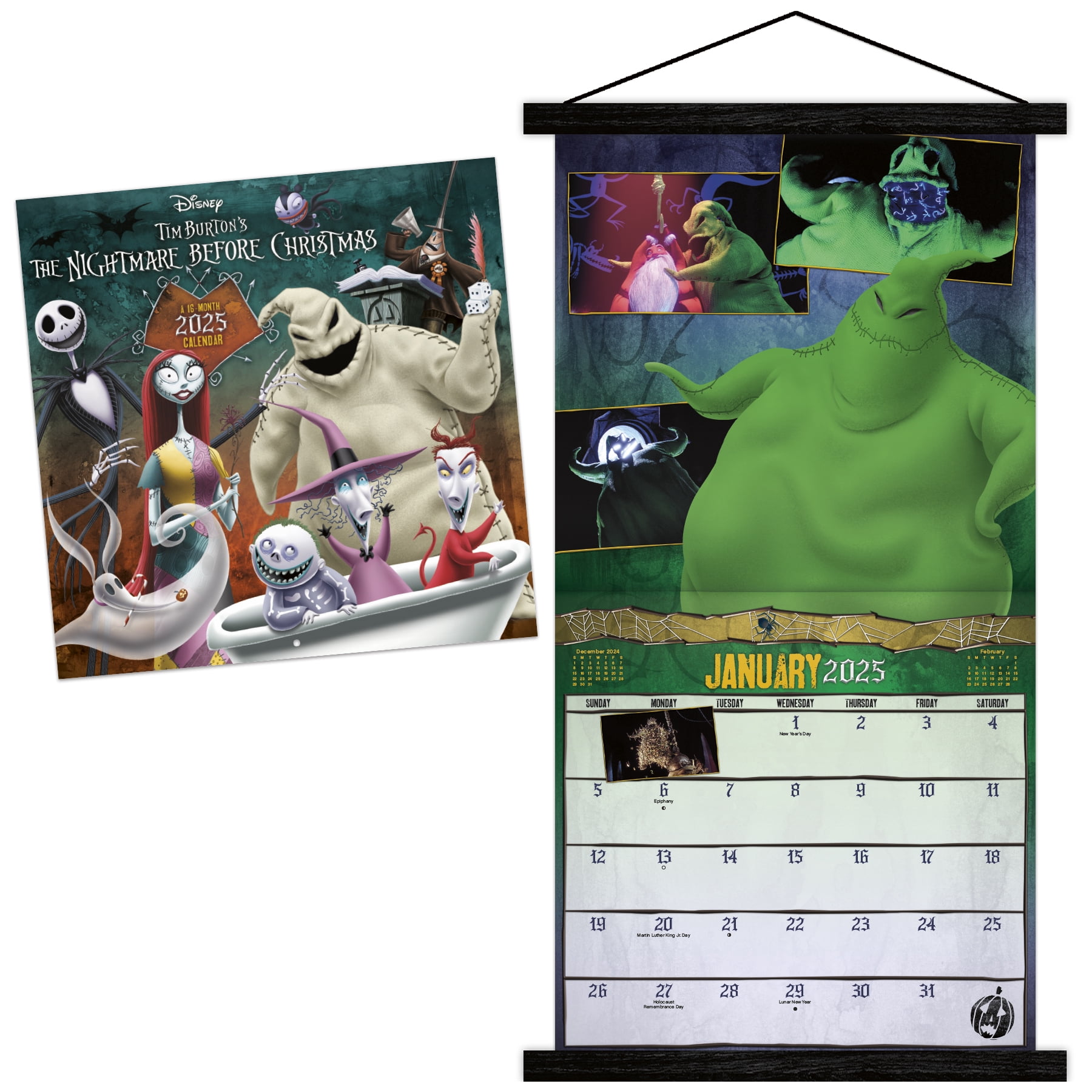 Trends International 2025 Nightmare Before Christmas Wall Calendar ...