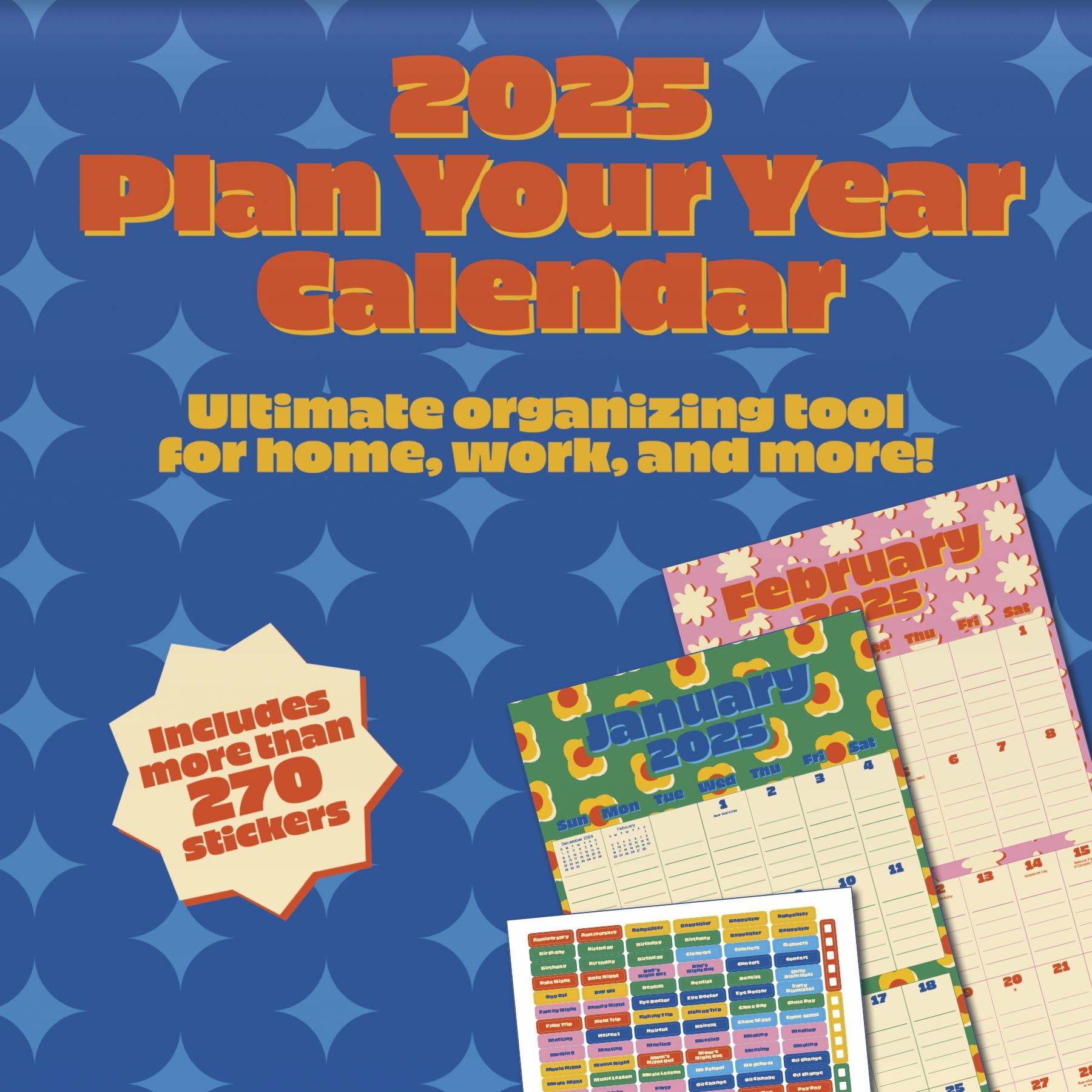 Trends International 2025 Plan Your Year Wall Calendar - Walmart.com