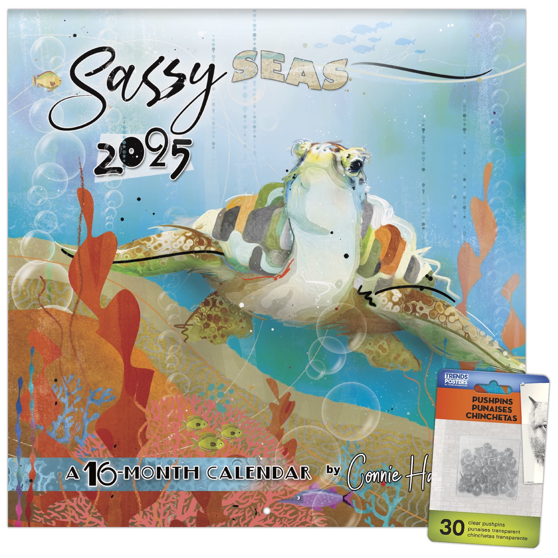 Trends International 2025 Sassy Seas - Connie Haley Wall Calendar ...