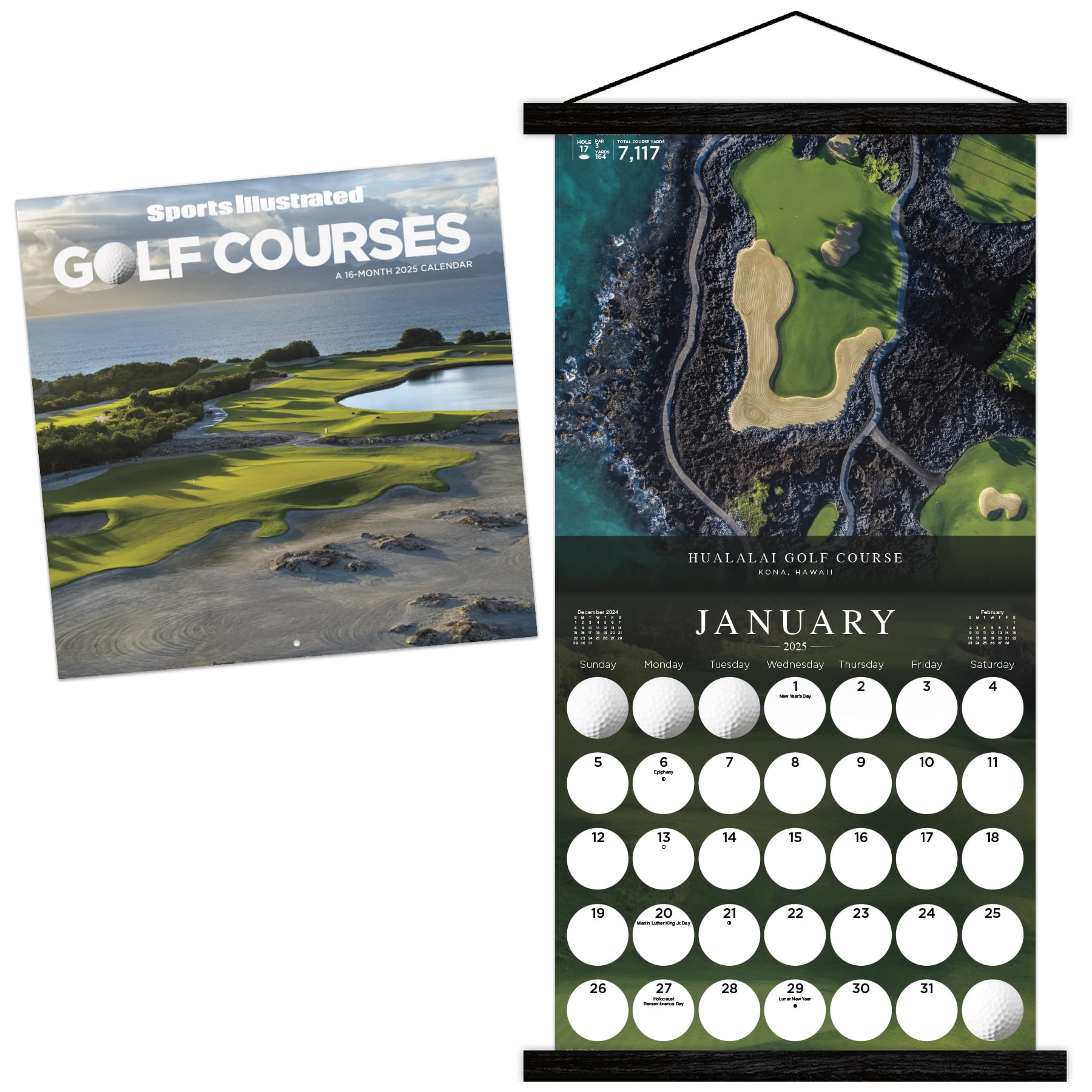Trends International 2025 Sports Illustrated Golf Courses Wall Calendar ...