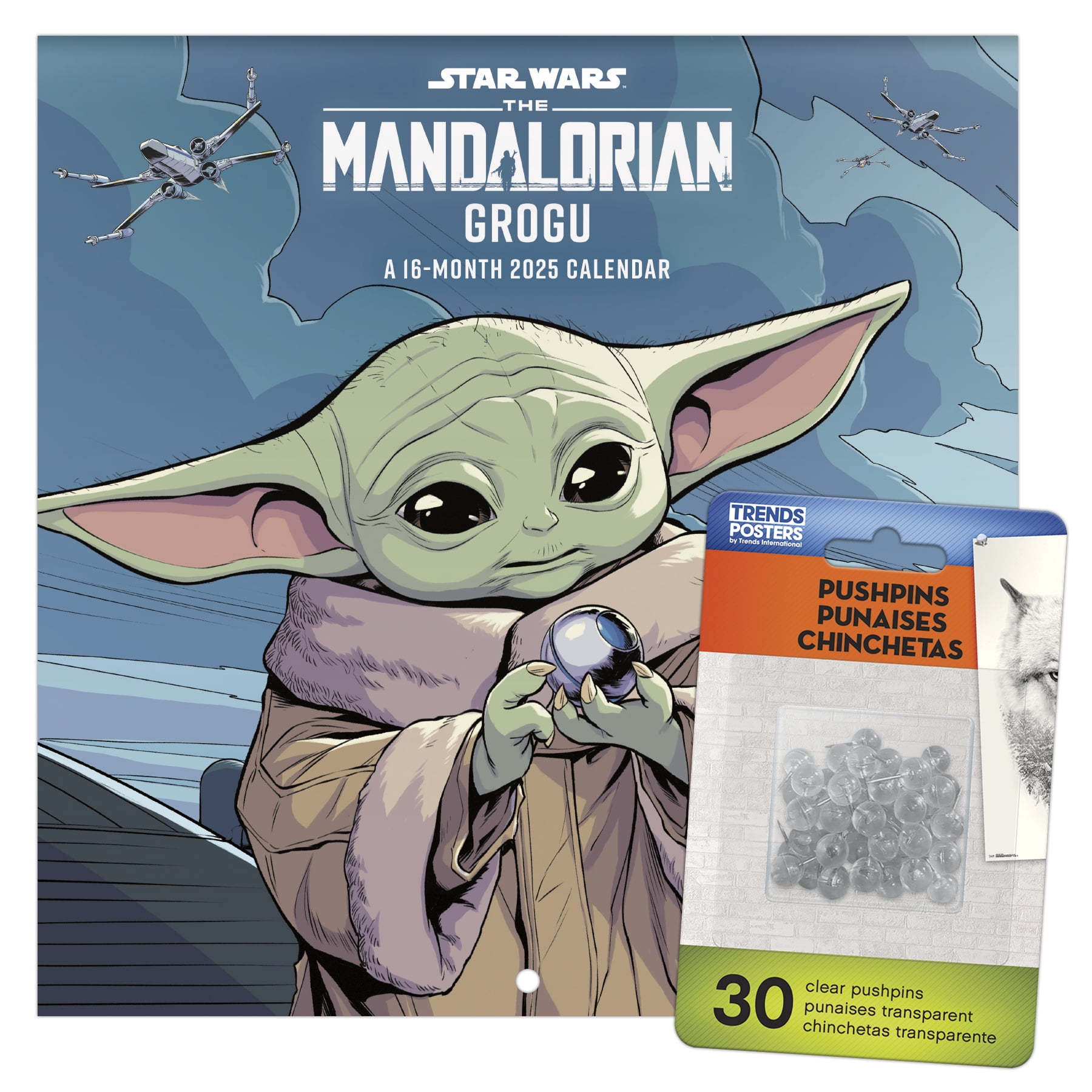 Trends International 2025 Star Wars Mandalorian - Grogu Mini Calendar ...