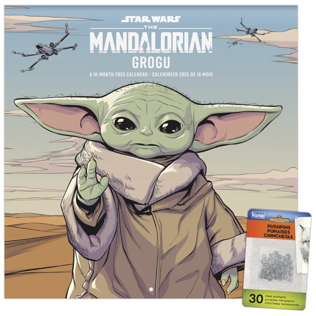 Trends International 2025 Star Wars: Mandalorian - Grogu Wall Calendar ...