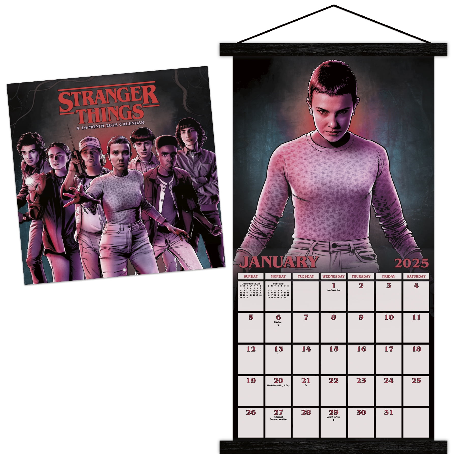 Trends International 2025 Stranger Things Wall Calendar & Magnetic ...