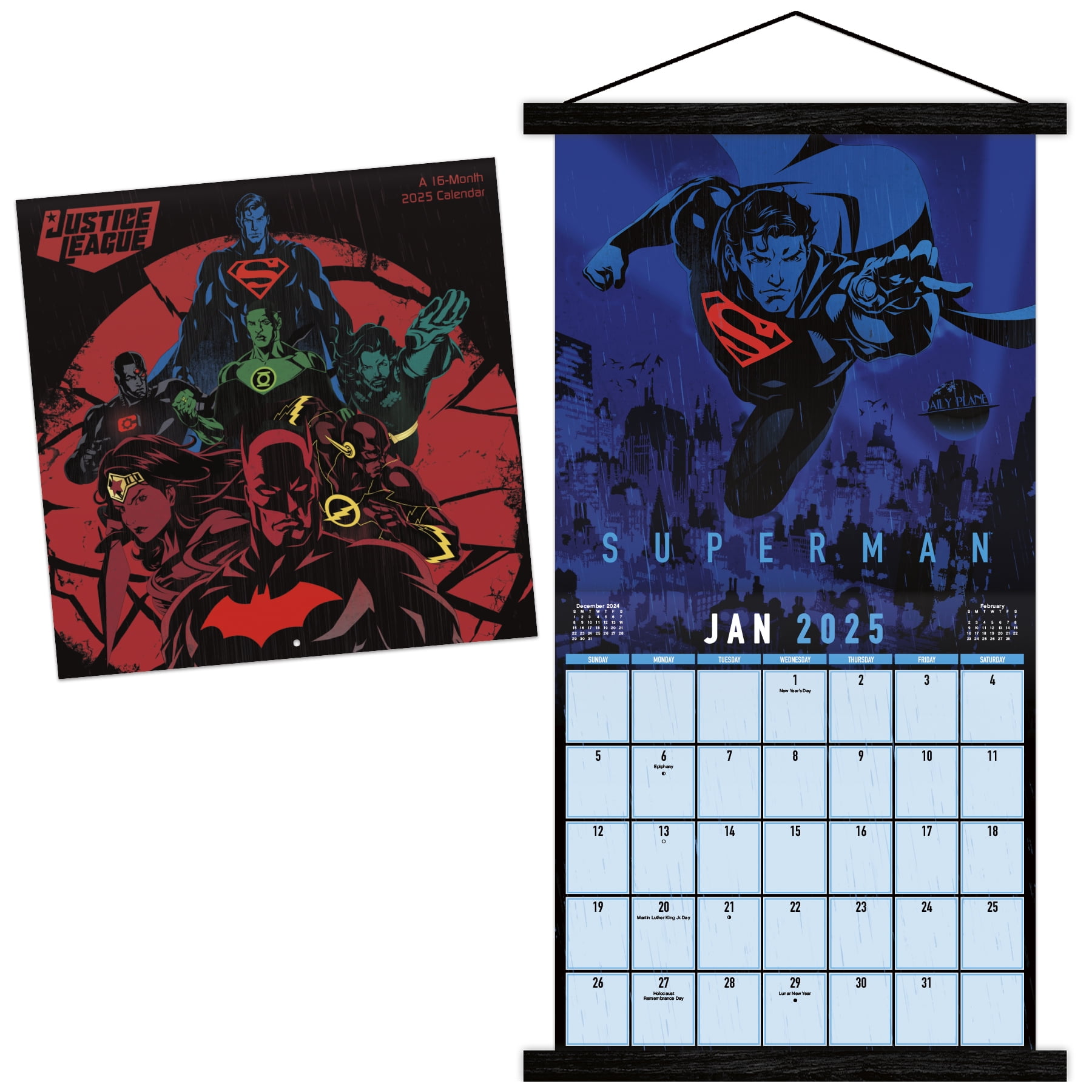 Trends International 2025 The Justice League (Classic) Wall Calendar ...