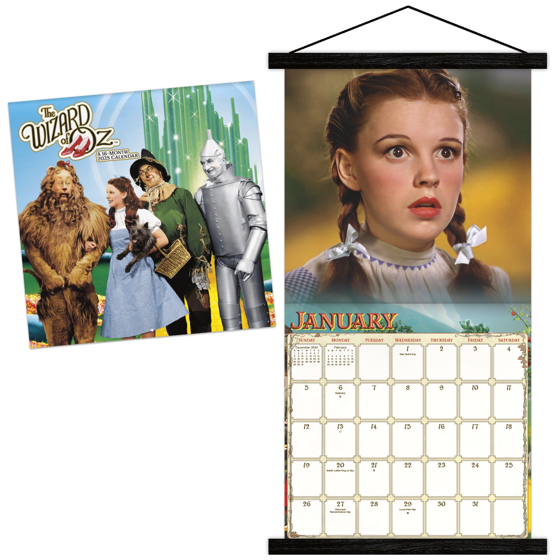Trends International 2025 The Wizard of Oz Wall Calendar & Magnetic ...