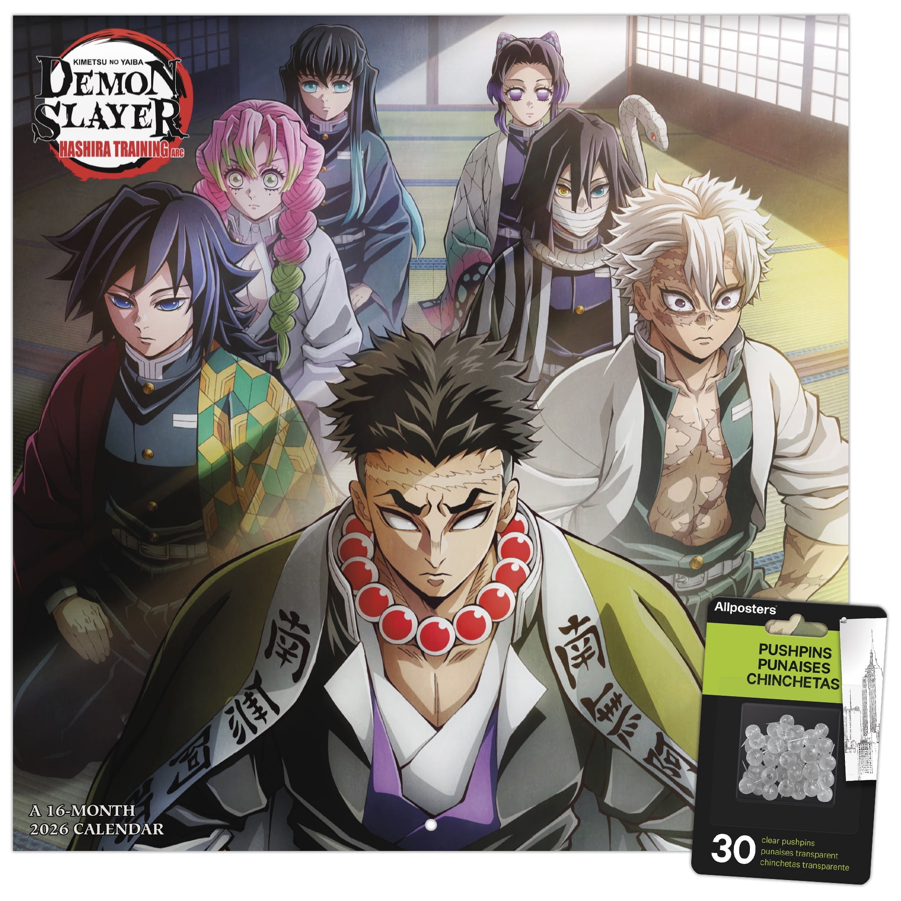 Trends International 2026 Demon Slayer: Kimetsu no Yaiba Wall Calendar ...