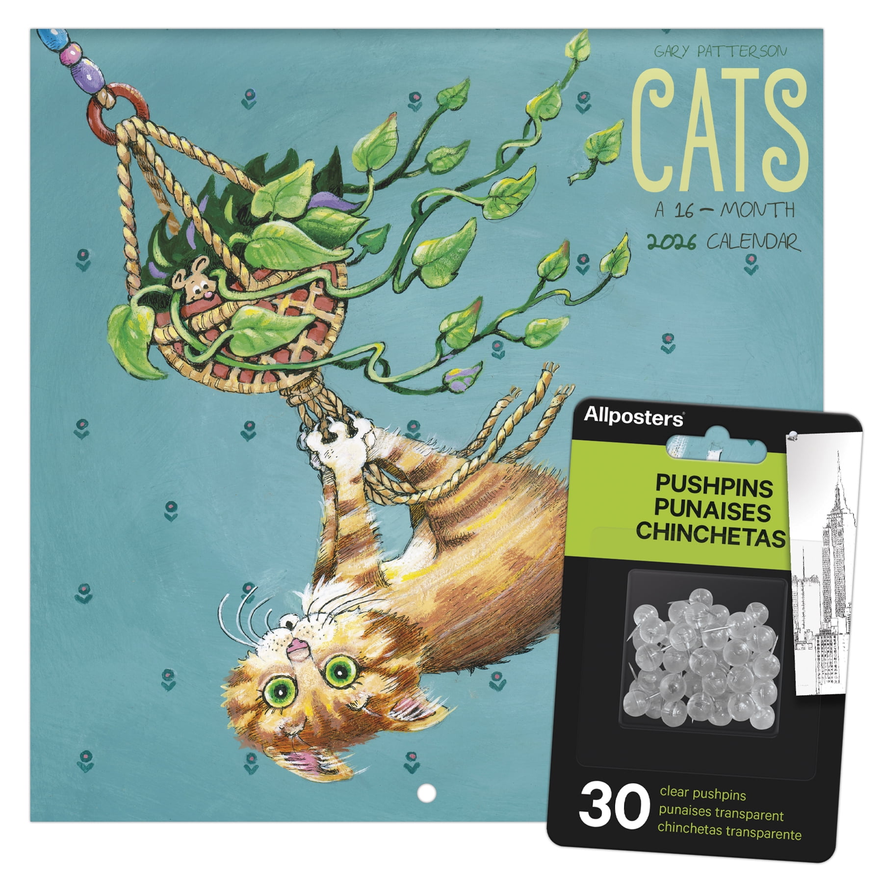 Trends International 2026 Gary Patterson - Cats Mini Wall Calendar ...