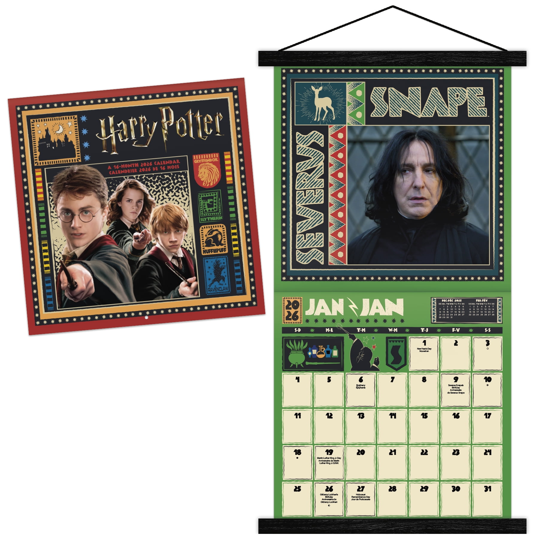 Trends International 2026 Harry Potter (Bilingual French) Wall Calendar ...