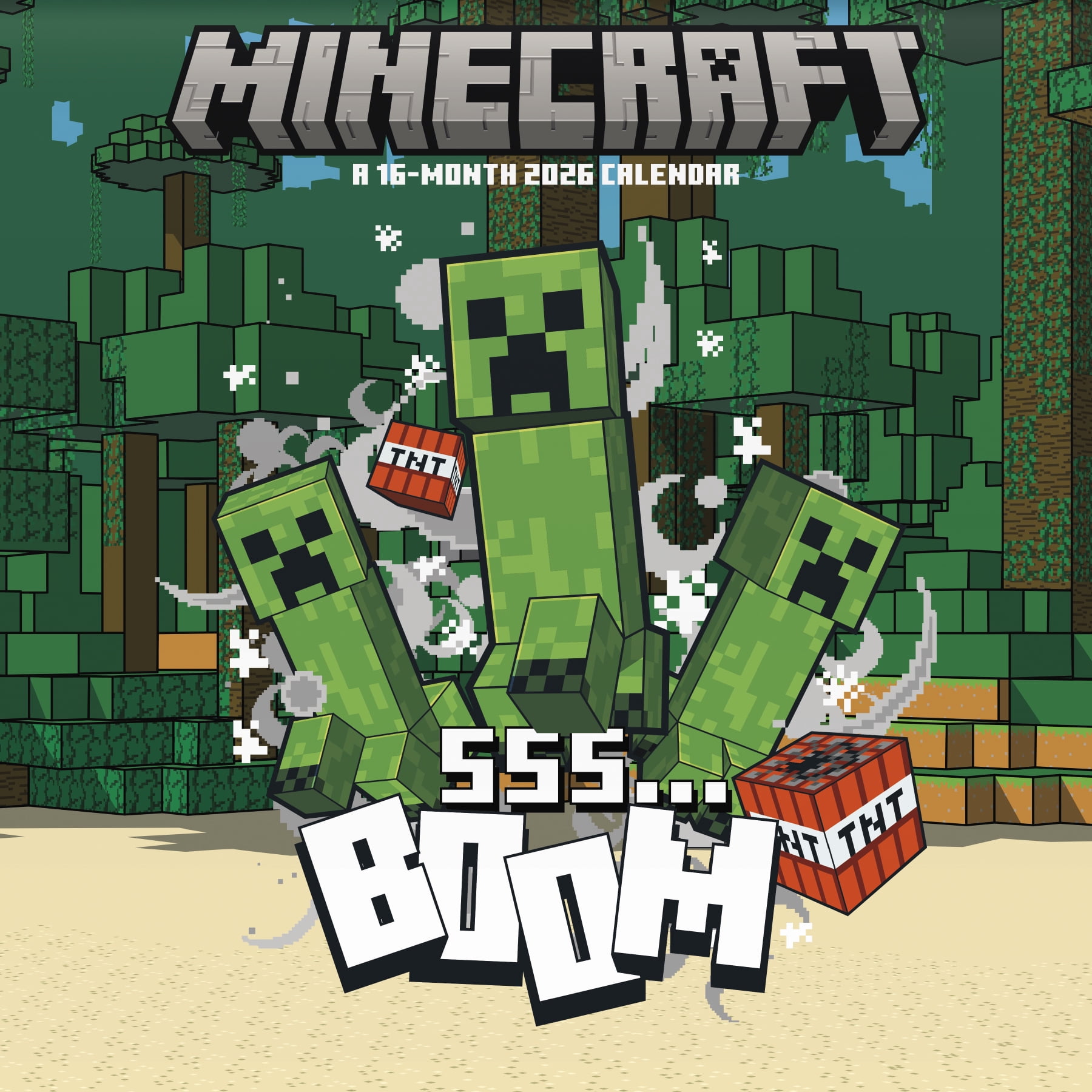 Trends International 2026 Minecraft Mini Wall Calendar - Walmart.com