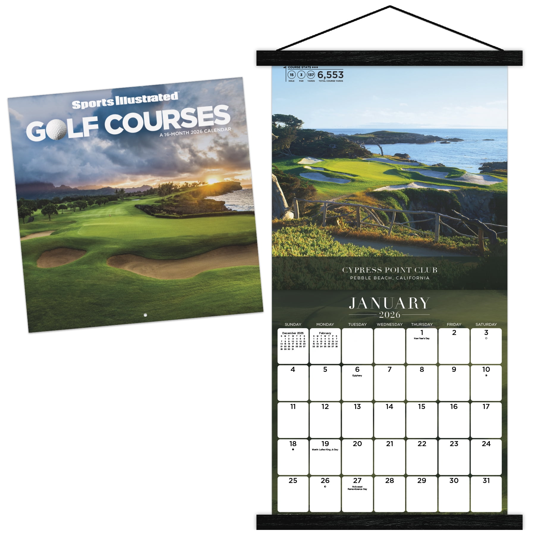 Trends International 2026 Sports Illustrated Golf Courses Wall Calendar ...