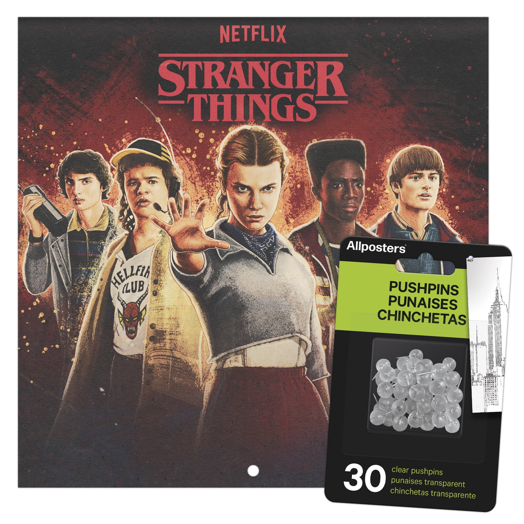 Trends International 2026 Stranger Things Mini Wall Calendar & Push ...