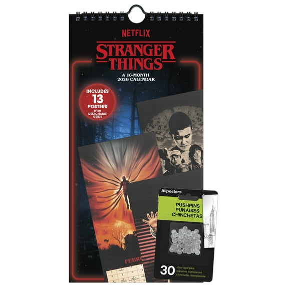 Trends International 2026 Stranger Things S5 Mini Poster Calendar ...