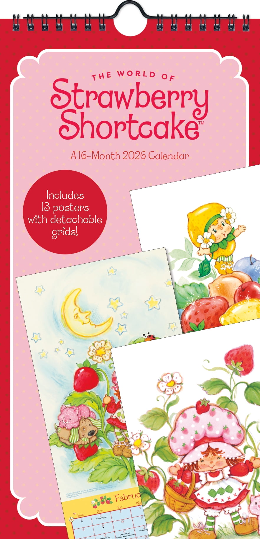 Trends International 2026 Strawberry Shortcake Mini Poster Calendar ...