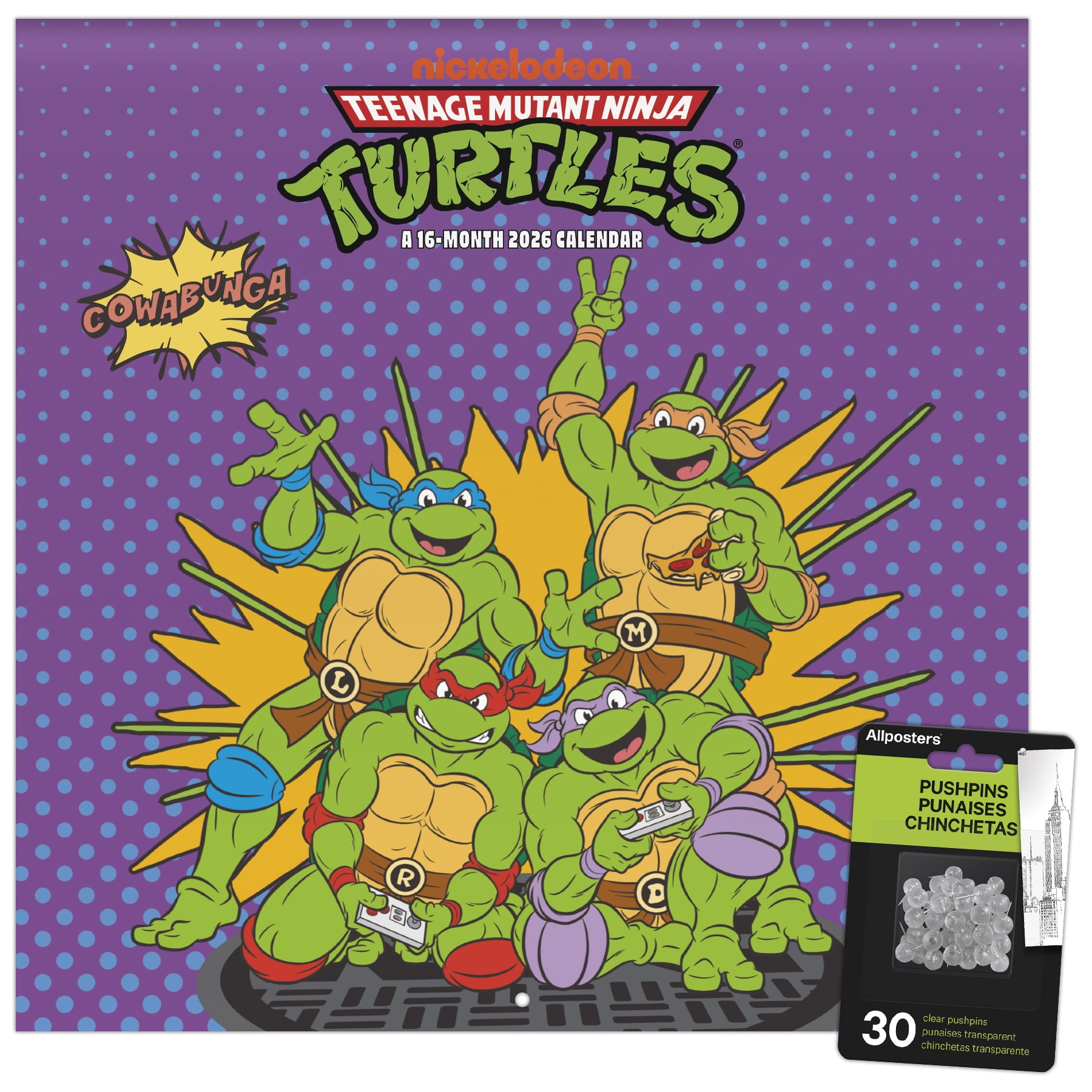 Trends International 2026 Teenage Mutant Ninja Turtles Wall Calendar ...