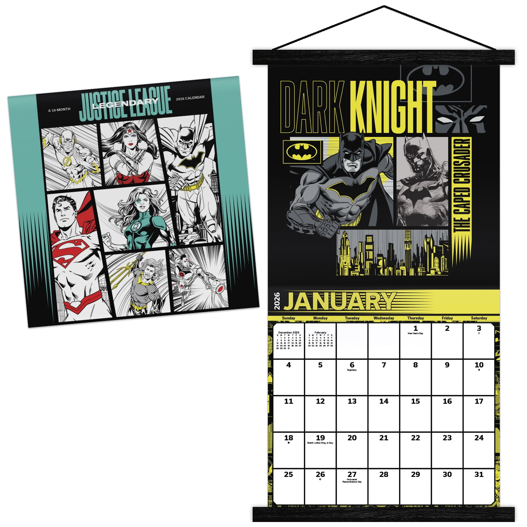 Trends International 2026 The Justice League (Classic) Wall Calendar ...