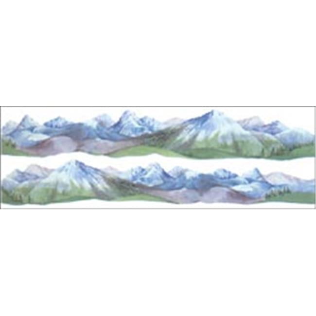 SandyLion Horizon Border Stickers-Mountains, Pk 6, Trends International ...
